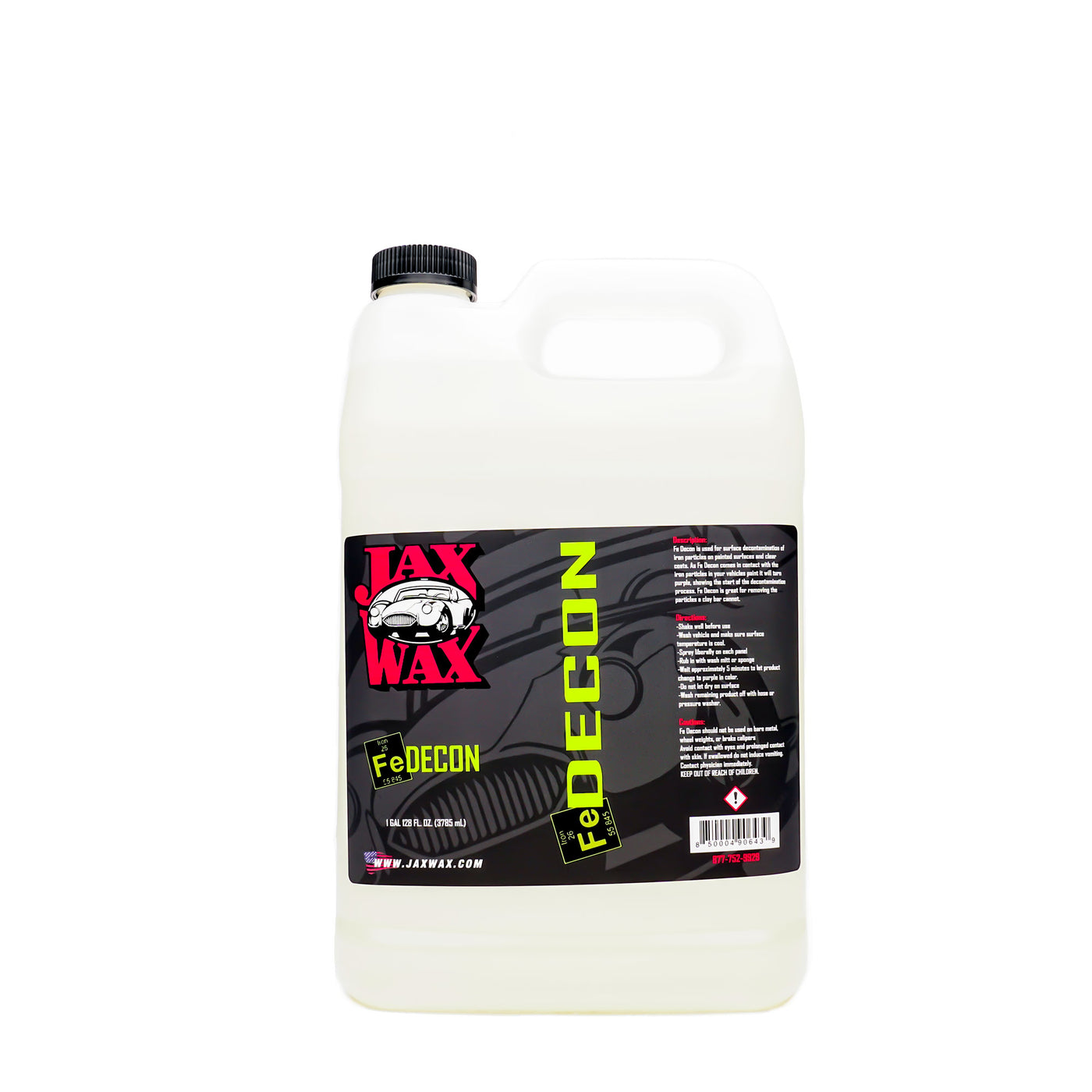 Iron Decon Spray 16 ounce | Jax Wax Car Care Products | Iron ...