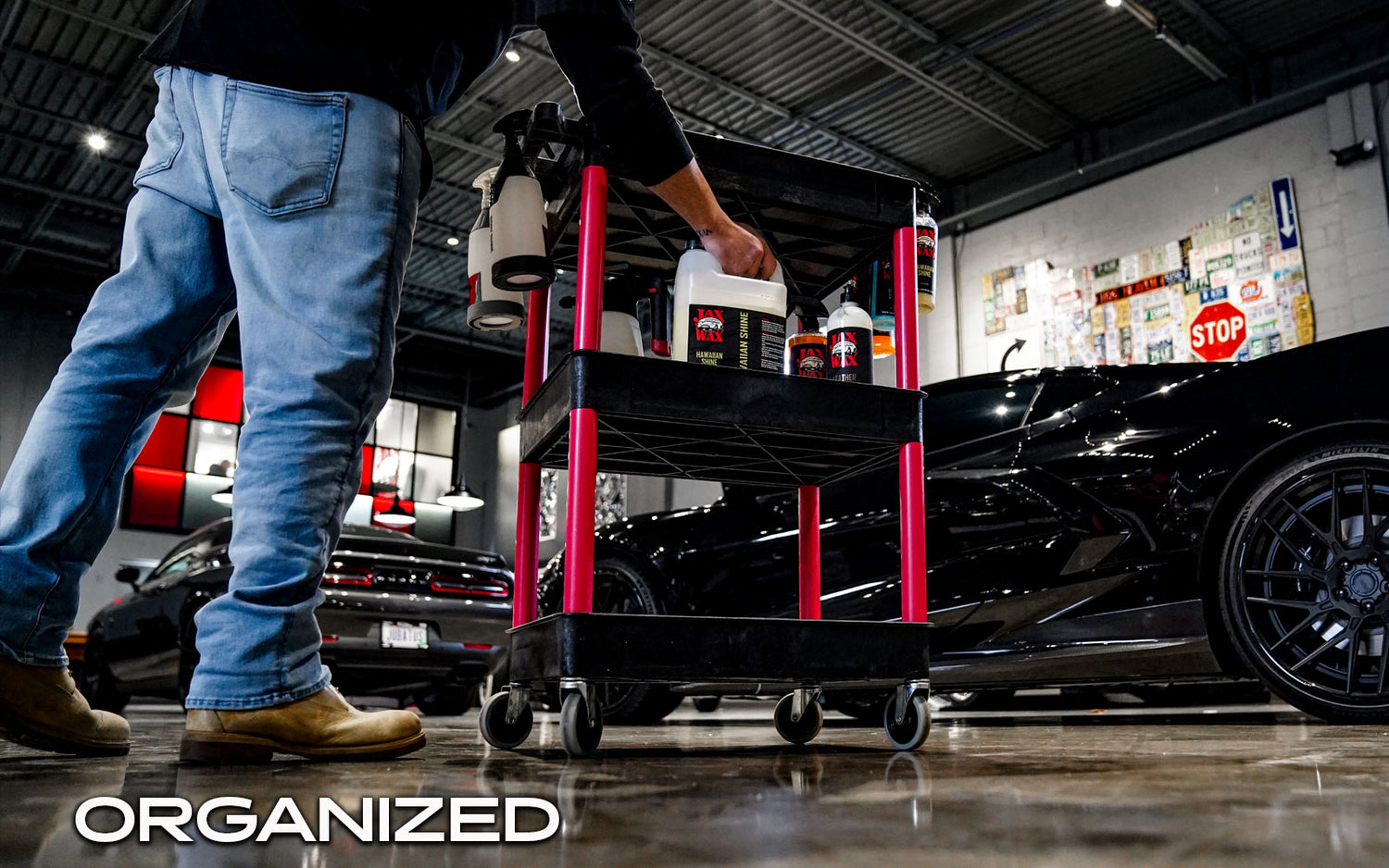 Jax Wax | Professional Detailing Cart | Rolling Cart